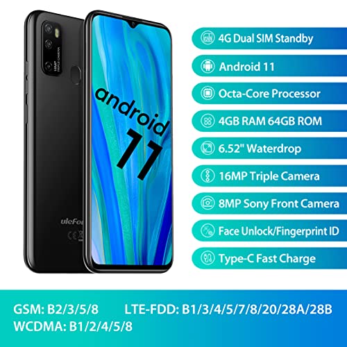 Ulefone Note 9P 4G Unlocked Cell Phones, 6.52" HD+ Waterdrop Screen ...