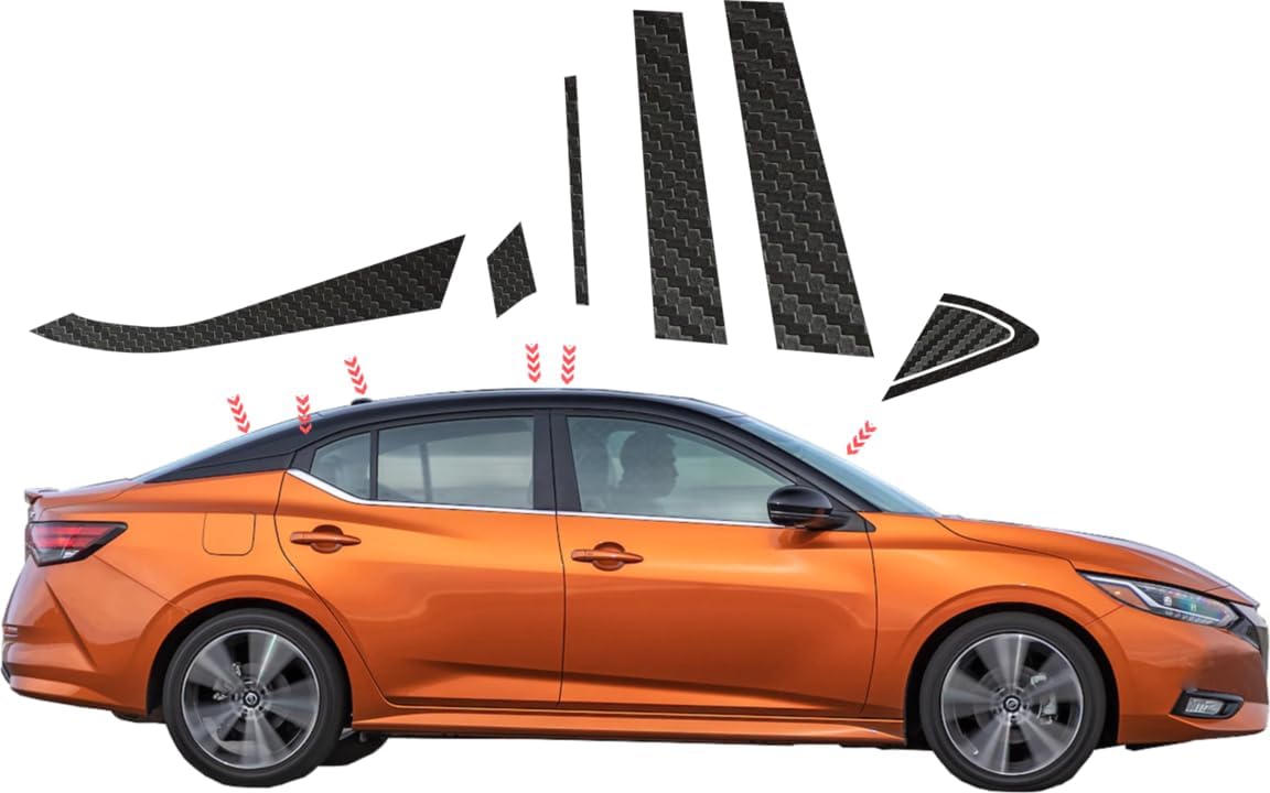 Sticker Postes Puerta Ventana Compatible con Nissan Versa 2020 2021 ...