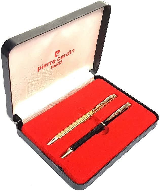 Pierre Cardin Royale Pen Gift Set | Metal Body With Satin Gold Ball Pen ...
