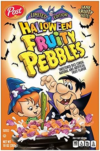 Amazon.com: Post Fruity PEBBLES Crunch'D Cereal, 11.5 OZ Box