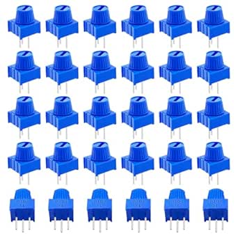 DaFuRui 10K Ohm Breadboard Trim Potentiometer，30PCS 10K Ohm Trim ...