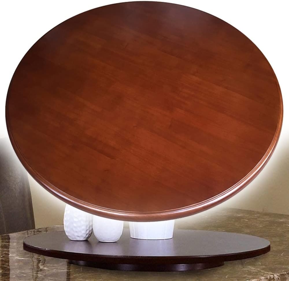 Amazon.com: ZJIEX 27" 32" 36" Wooden Lazy Susan Turntable Dining Table ...