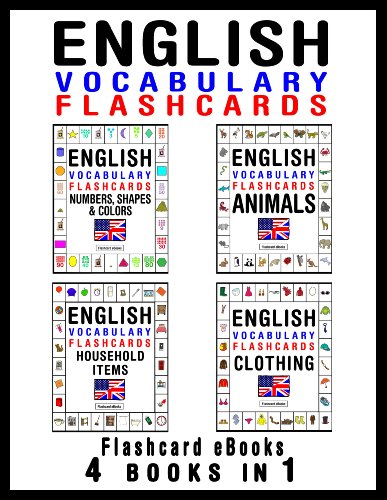 English Vocabulary Flashcards - 4 books in 1 (Flashcard eBooks ...
