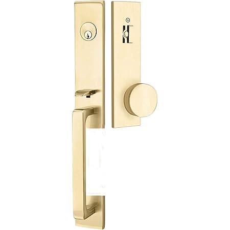 Emtek Contemporary Tubular Entry Set: Lausanne Style with Round KNOB on ...