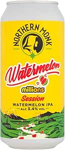Northern Monk Session Watermelon IPA 440ml (Abv 3.4%) : Amazon.co.uk ...