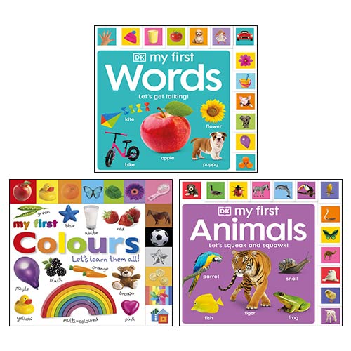 My First Tabbed Board Book 3 Books Collection Set By DK(My First ...