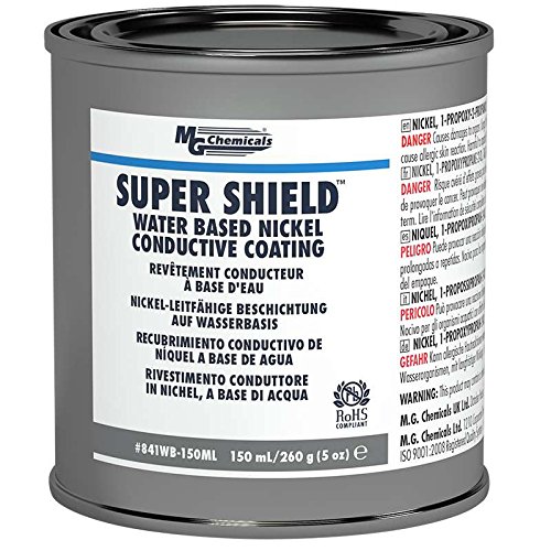 Super Shield™ Water Based Nickel Conductive Coating, 150mL: Amazon.com ...
