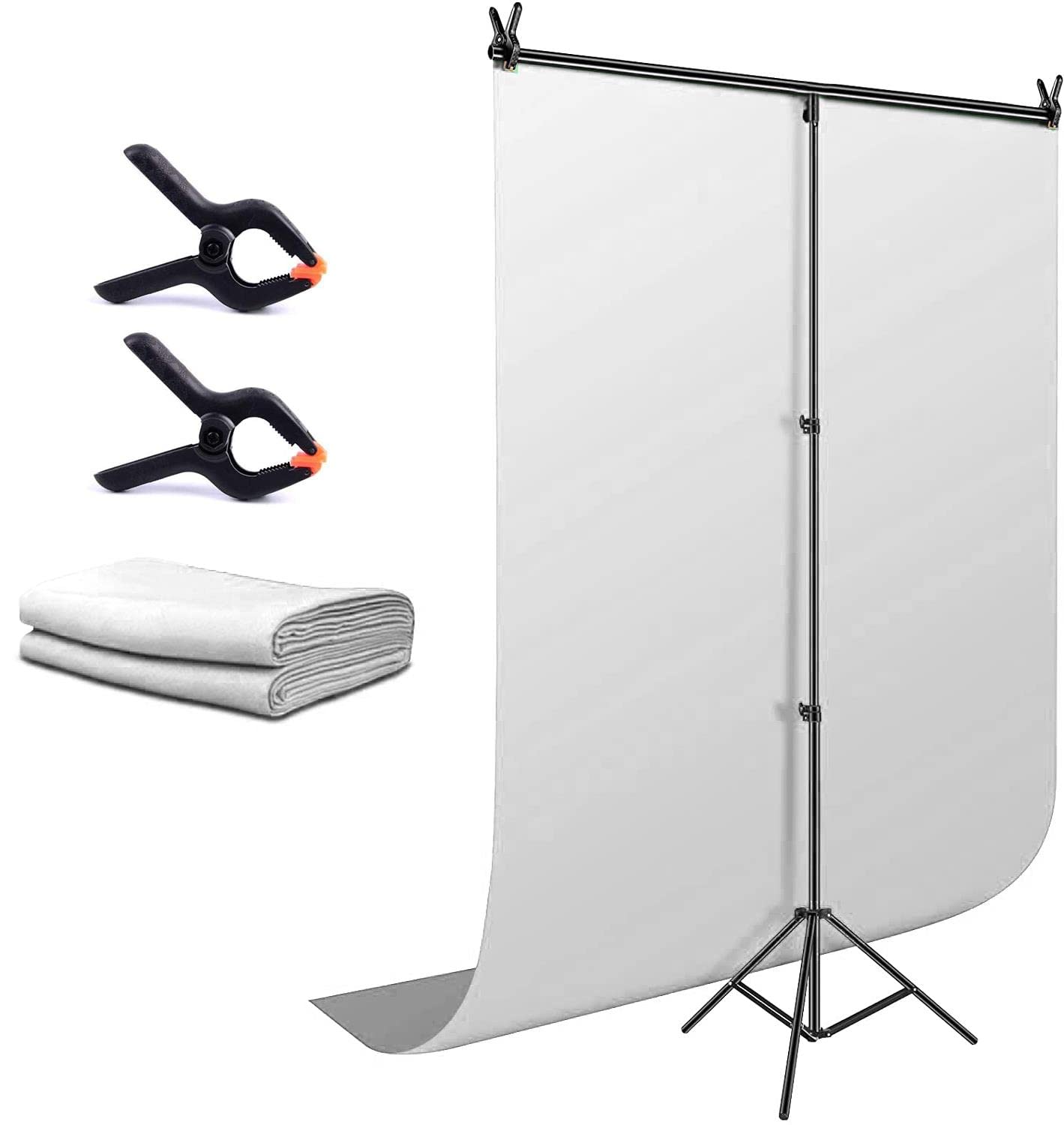 Lencarta White Backdrop Photography Background With Stand Kit 2m X ...