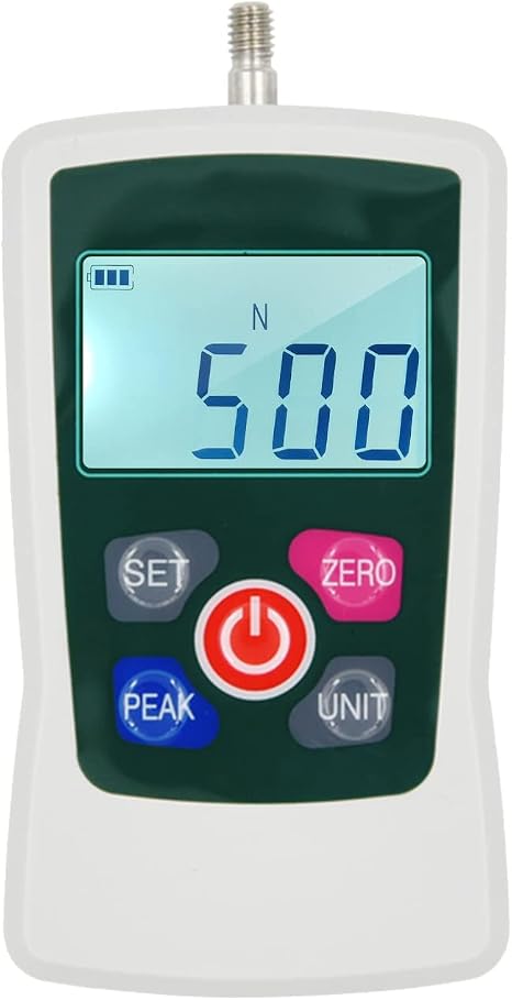 KKnoon Digital Force Gauge 500N/ 50kg/ 110Lb/ 1760oz Portable Push Pull ...