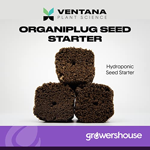 VPS OrganiPlug Hydroponic Seed Starter Plugs, 50 Pack, Rapid Root ...