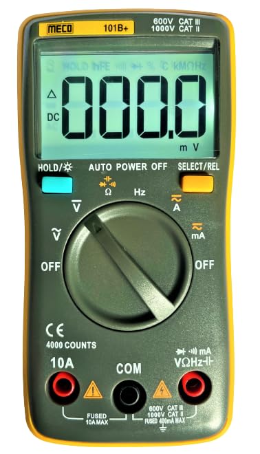 MECO Instrument 101B Digital Multimeter Pcket Size, AutoRanging, 3 3/4 ...