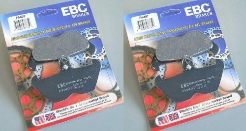 Amazon.com: EBC Kevlar Organic Front Brake Pads (2 Sets) for Both ...