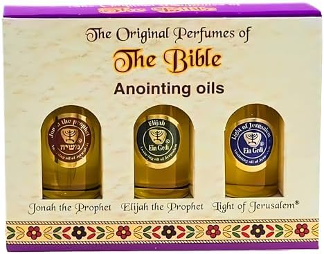 Amazon.com: Set of 3 Anointing Oils from Holyland, with Essential Oils ...