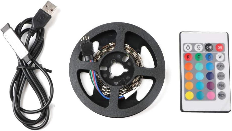 Bluetooth 3M RGB LED Strip Lights 5050 5V USB Color Changing TV PC Back ...