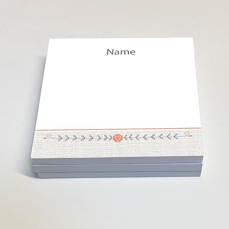 Amazon.com : Bright Floral Personalized Sticky Note Pads / 4" x 6 ...
