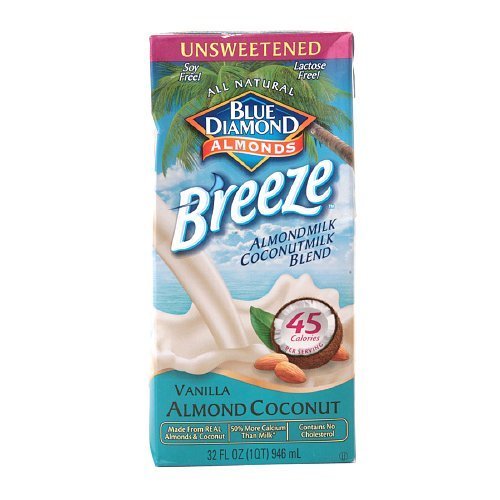 Amazon.com: Blue Diamond Unsweetened Coconut Almond Breeze Vanilla - 32 ...