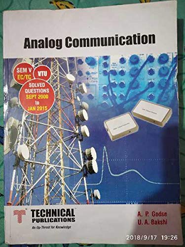 Analog Communication by U.A Bakshi ( VTU Engineering Textbook) : Amazon ...