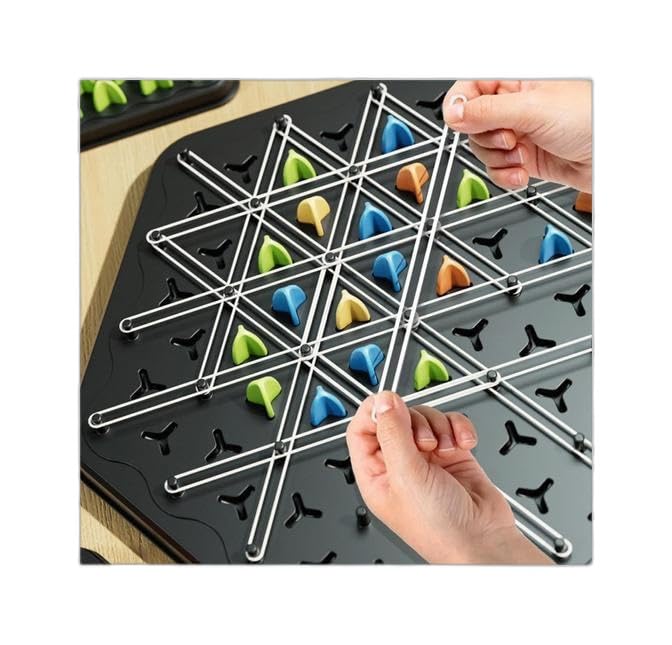 Chain Triangle Chess Game, Engaging Triggle Rubber Band Strategy Game ...