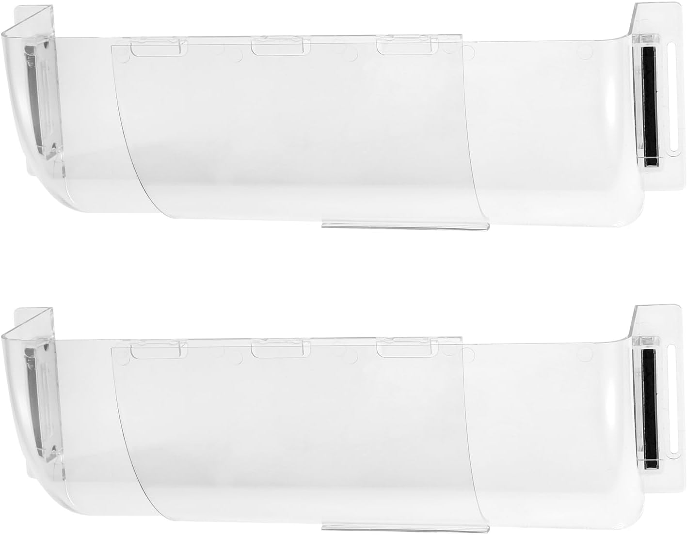 2 Pcs Adjustable Air Vent Deflectors Transparent Registers Retractable ...