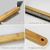 Pizza Oven Brush Stainless Wire Pizza Stone Cleaning Brush with Scraper ...
