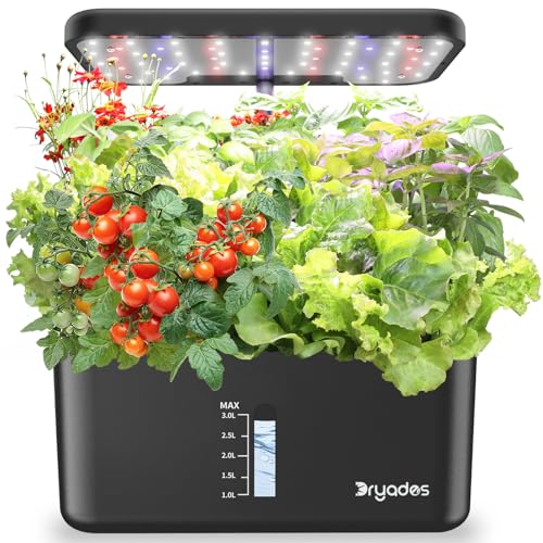 Dryades Hydroponics Growing System Indoor Herb Garden, 10-Pod Indoor ...