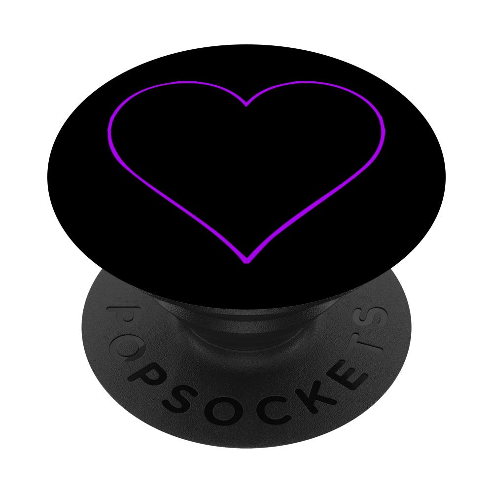 Dark Purple Heart Outline