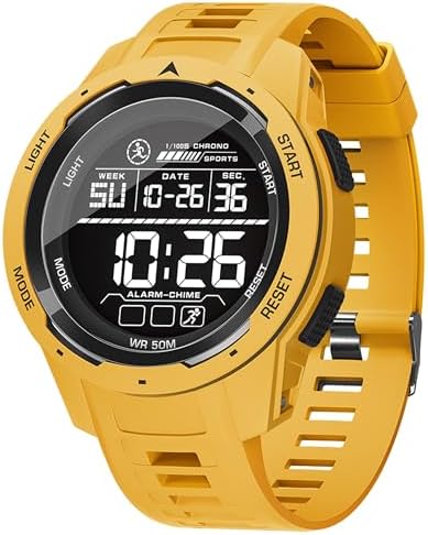 findtime Mens Sports Watches Digital Watch for Men 5ATM Waterproof ...