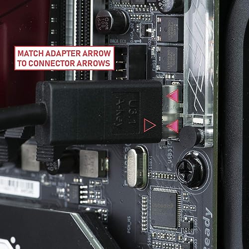 LINKUP – Internal 3.1 10G Gen 2 20-Pin A-Key Male Housed Connector w/USB 2.0 Header to USB 3.0 ...