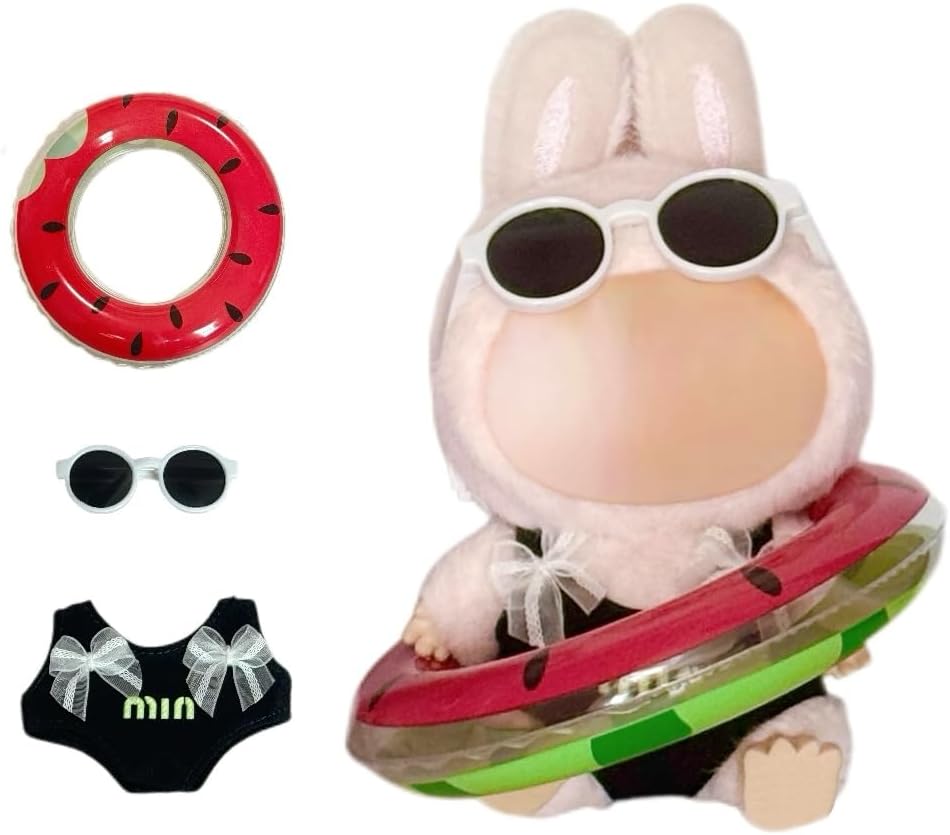 Amazon.com: Vacation Clothes for 17cm Doll, Summer Outfits for Labubu ...