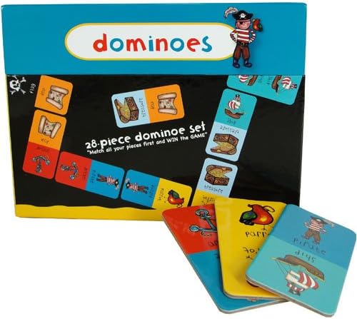 Amazon.com: Pirate Baby Cie 28 piece dominoes set with Theme : Toys & Games