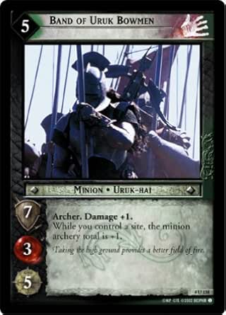 Amazon.com: LOTR TCG TTT TWO TOWERS FOIL BAND OF URUK BOWMEN 4U138 ...