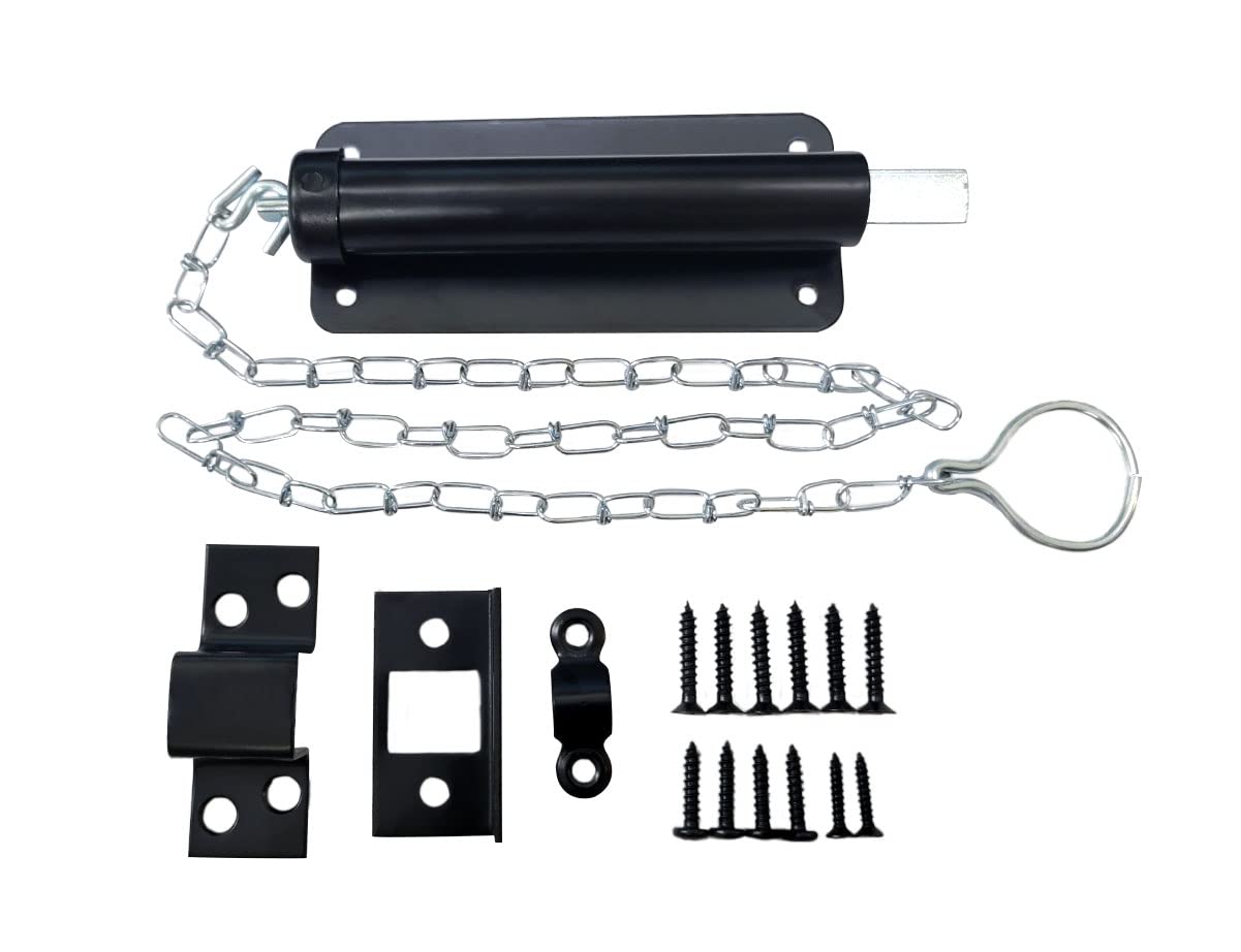 Snapklik.com : Chain Bolt, 6", Matte Black, 1 Pack, Made In Taiwan