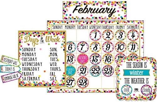 Teacher Created Resources 8971 Watercolor Calendar Bulletin Board ...
