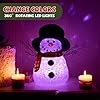 Amazon.com: Color Changing LED Snowman,13.7Inch Acrylic Snowman Figure ...