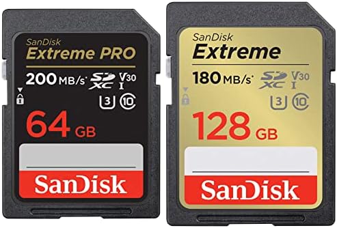 SanDisk Extreme SD UHS I 128GB Card for 4K Video for DSLR and ...