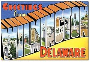 Amazon.com: Greetings from Wilmington Delaware Fridge Magnet ...