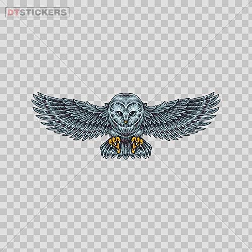 Vinyl Stickers Decals Owl Flying Tattoo Style Garage Home Window D217 ...