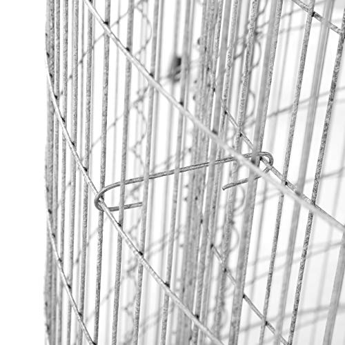 SONGMICS Round Stone Gabion, Metal Gabion Cage and Basket with Thick ...