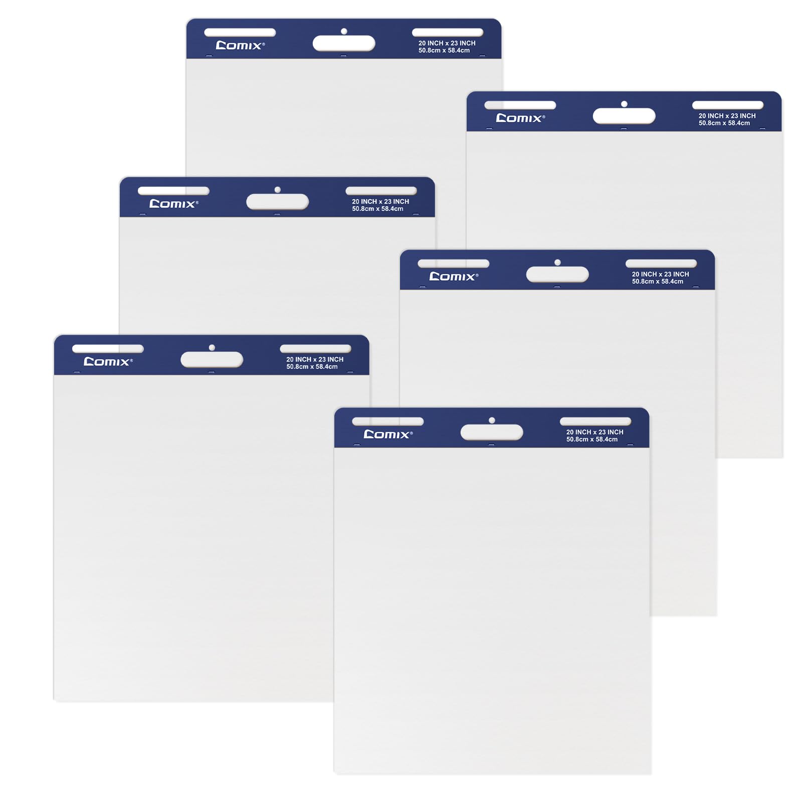 Comix Sticky Easel Pad, 20 x 23 Inches Flip Chart Paper for Teachers ...