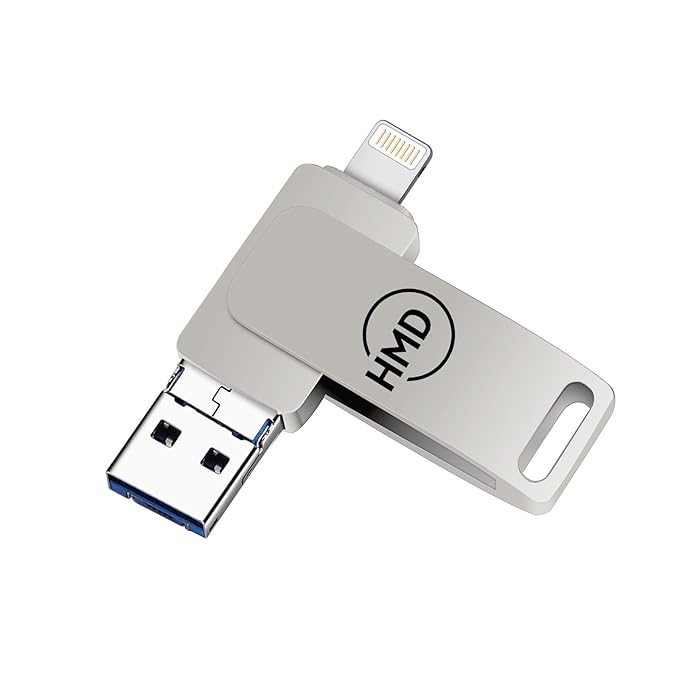 HMD Pendrive 2 TB 3 in 1 USB 3.0 Flash Drive with Light-ning, USB A ...