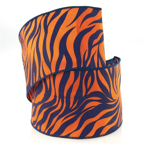 Amazon.com: Homeford Zebra Print Polyester Wired Ribbon, 2-1/2-Inch, 10 ...