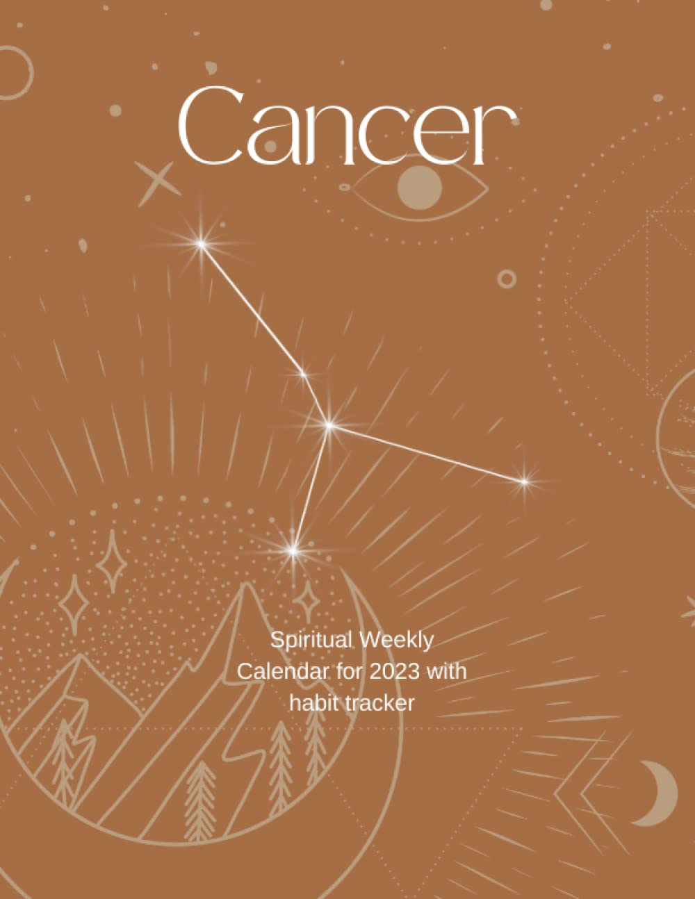 Cancer Weekly Planner 2023, Habit Tracker and Organizer: Gratitude ...