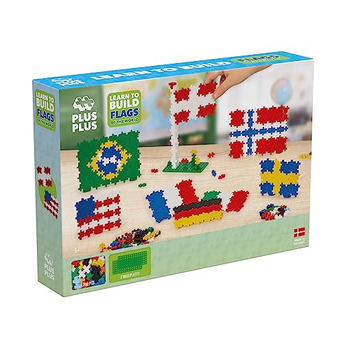 Plus Plus Building Blocks – Puzzles For 5 Year Olds Flags Of The World ...