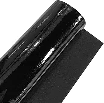 Amazon.com: XHT Glossy Solid Color PU Leather Fabric, Smooth Synthetic ...