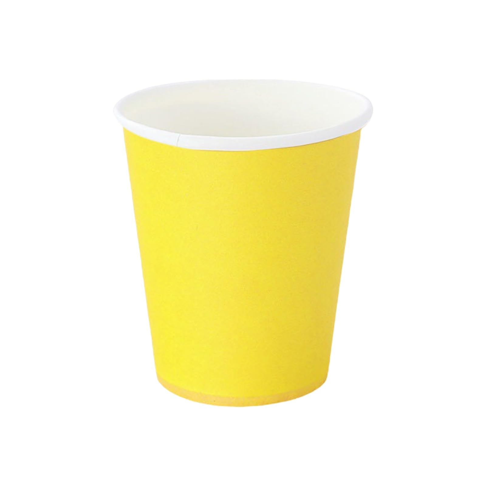 PANGHUBO 10 Pcs Disposable Yellow Paper Cups Disposable Coffee Cups ...
