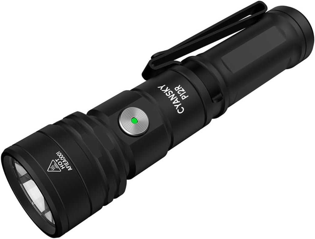 CYANSKY Rechargeable Flashlight,Super Bright,Flashlights High Lumens ...