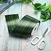 Amazon.com: Yuxung 2 Pcs 4'' 50 Yard Dark Green Ti Leaf Floral Ribbon ...