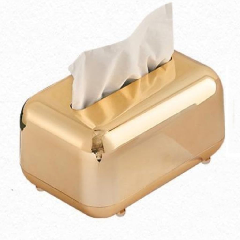Amazon.com: DNYEX Luxury Golden Tissue Boxes Storage Napkin Holder ...
