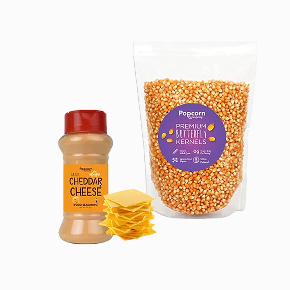 Popcorn & Company kernels 300 g with Cheddar Cheese Seasoning Combo ...