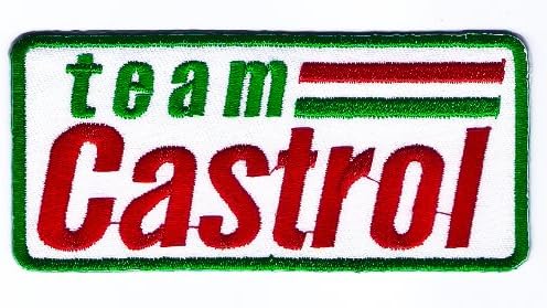 Team Castrol Logo Sign símbolo emblema bordado iron on patch Iron-on ...